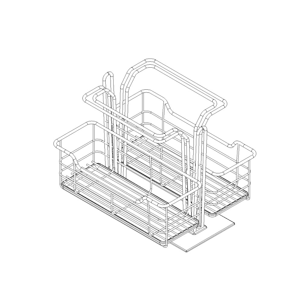 UB-RACK - Sink Base Pullout Caddy | Kitchen Cabinet Depot